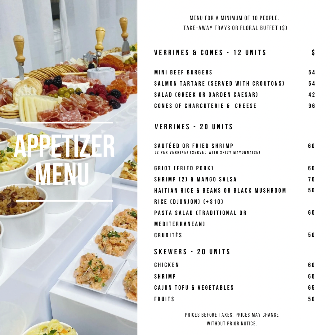 Appetizer caterer - Hey my foodies